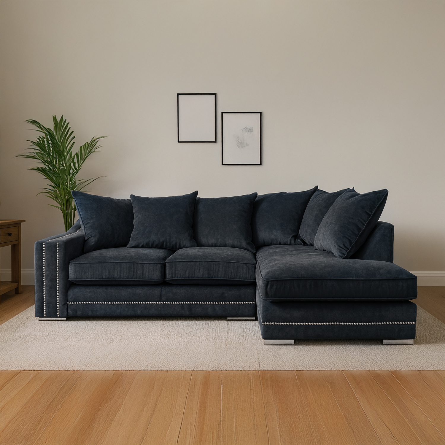Kensington Deluxe Chenille Corner Sofa | Furnishings For Less UK
